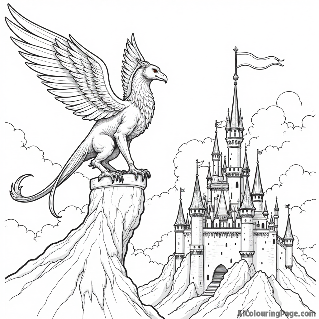 Free Mythical Creatures Coloring Pages - Print in 60 Seconds | AI ...