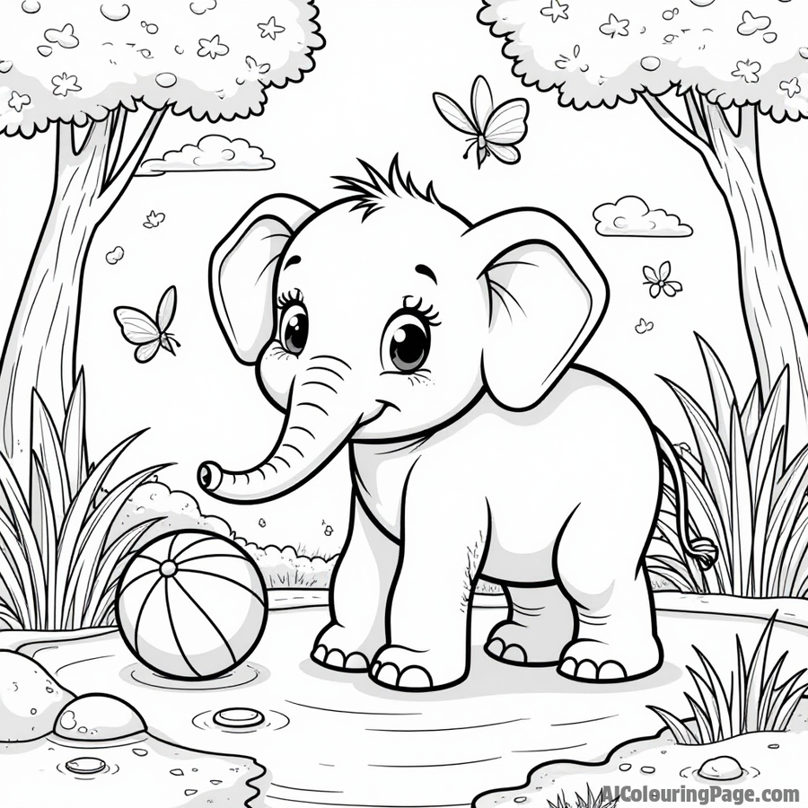Free Jungle safari Coloring Pages - Print in 60 Seconds | AI Colouring Page