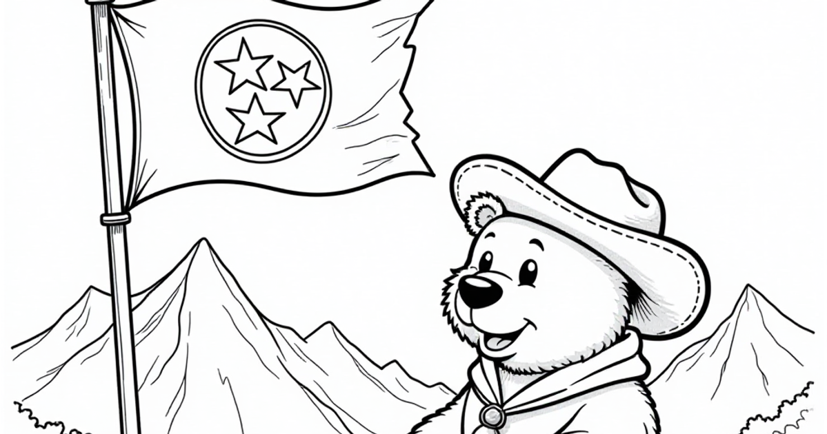 Free Tennessee Coloring Pages - Print in 60 Seconds | AI Colouring Page