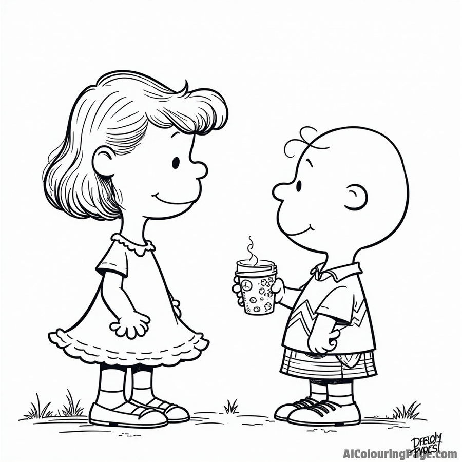Free Charlie Brown Coloring Pages | AI Colouring Page Printables