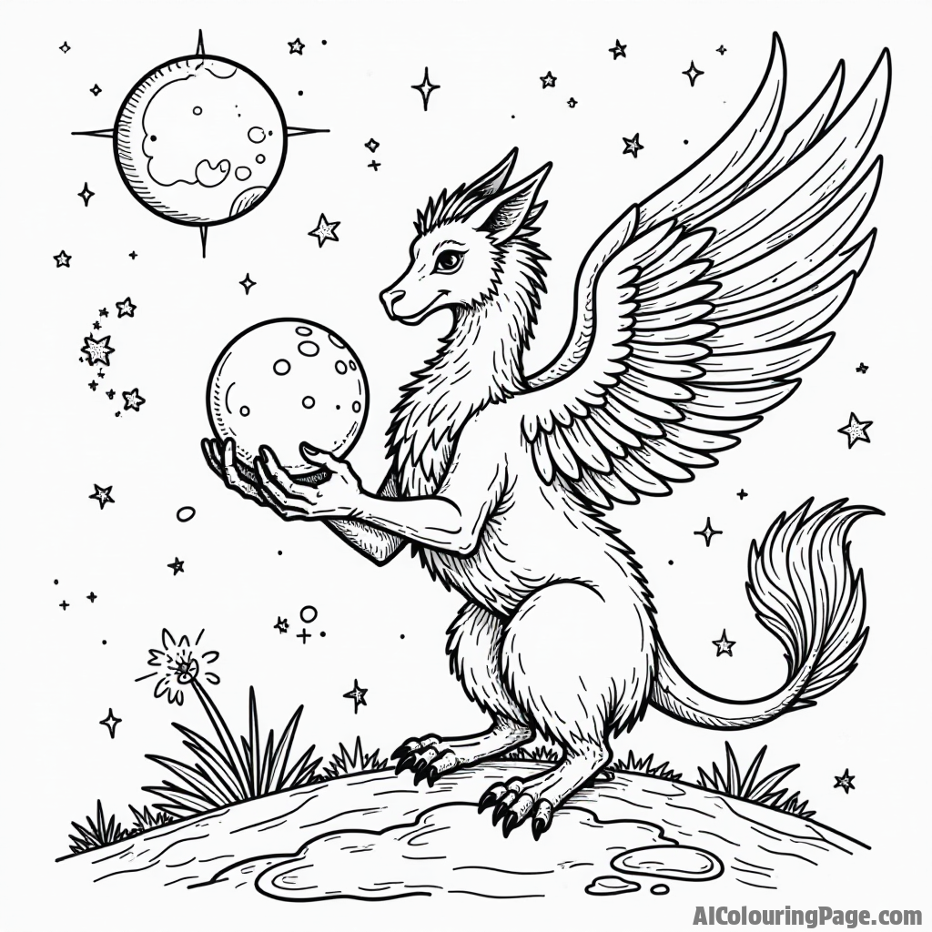 Free Mythical Creatures Coloring Pages - Print in 60 Seconds | AI ...