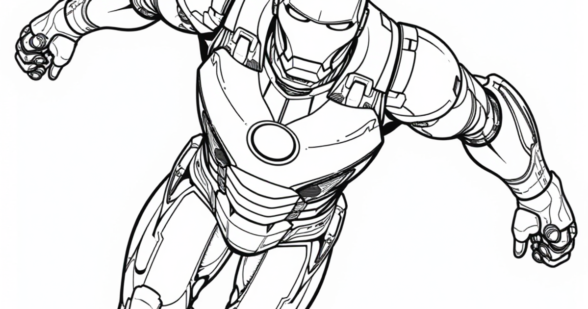 Color Your Marvel Heroes | AI Colouring Page