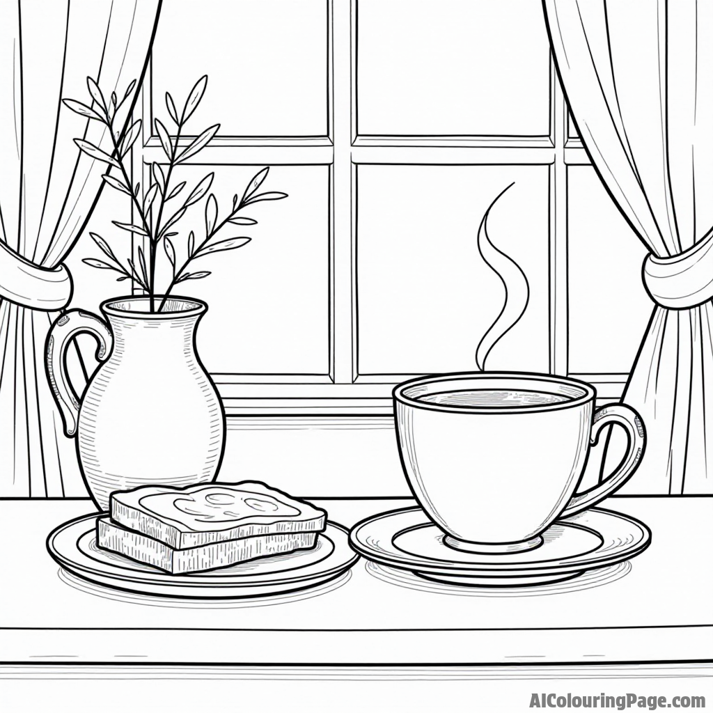 Free Bread Coloring Pages - Print in 60 Seconds | AI Colouring Page