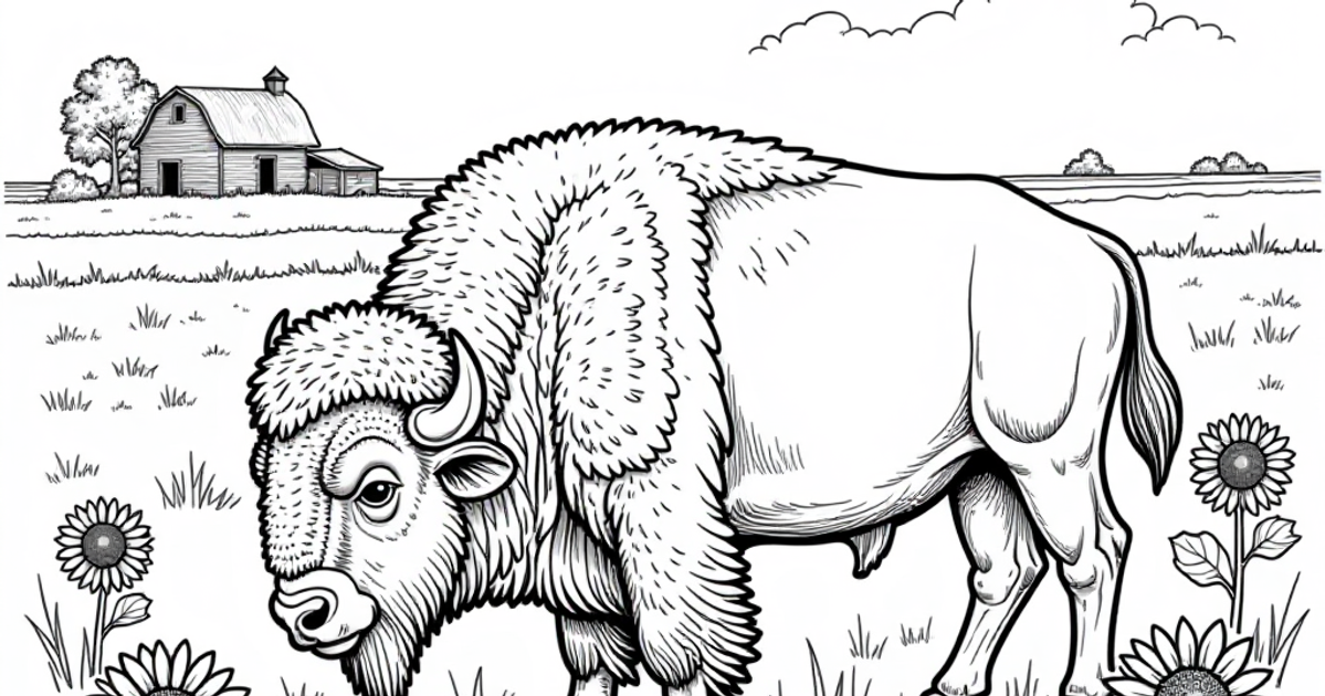 Free North Dakota Coloring Pages - Print in 60 Seconds | AI Colouring Page