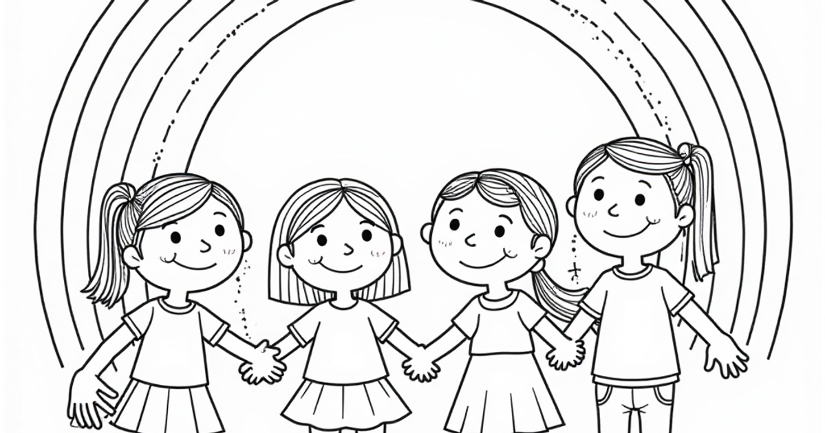 19 Rainbow Themed Coloring Pages Get Creative With Fun Prompts | AI ...