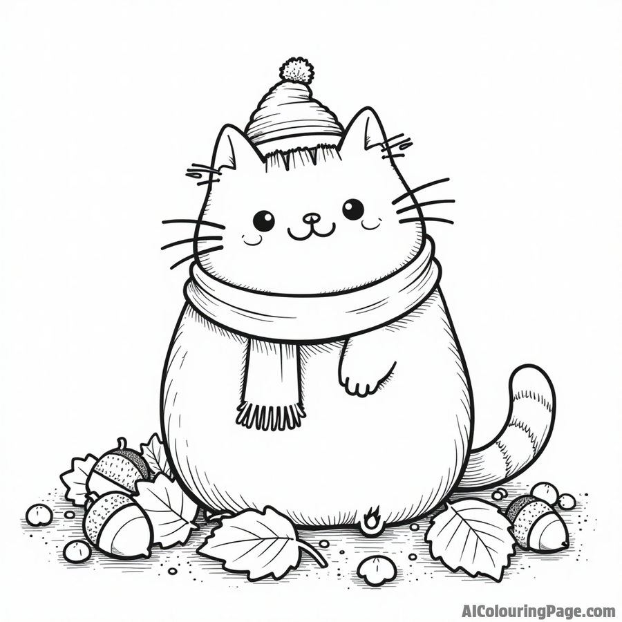 Free Pusheen Coloring Pages - Print in 60 Seconds | AI Colouring Page
