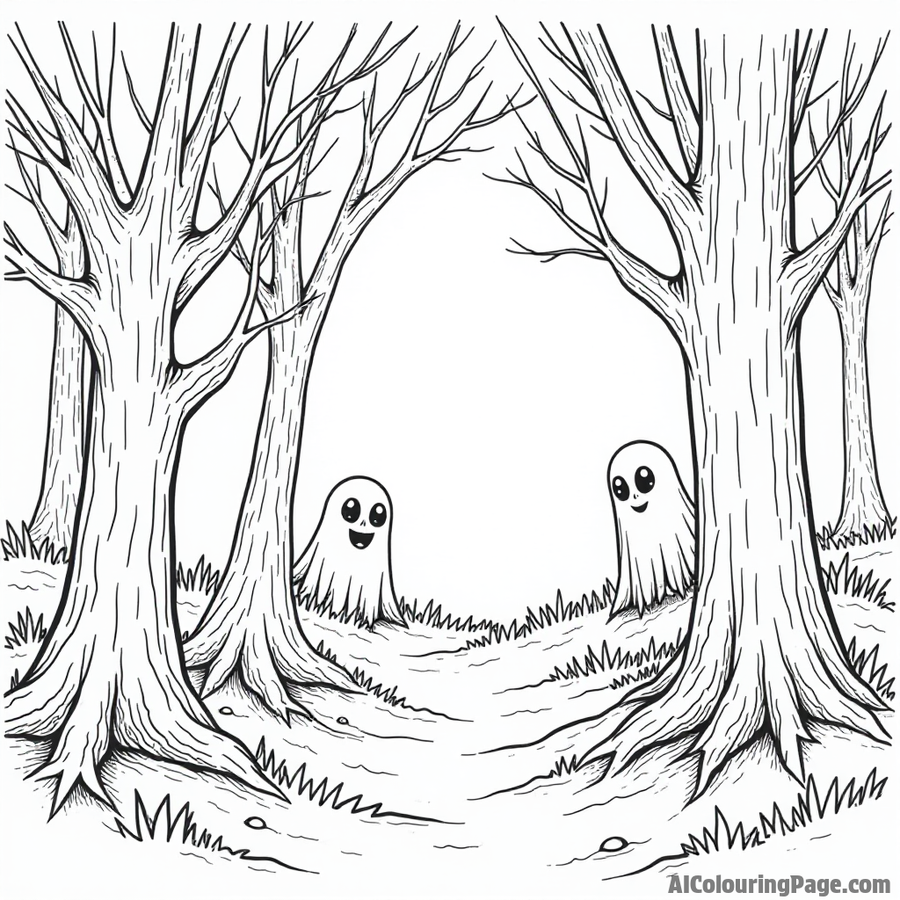 Free Halloween Coloring Pages - Print in 60 Seconds | AI Colouring Page