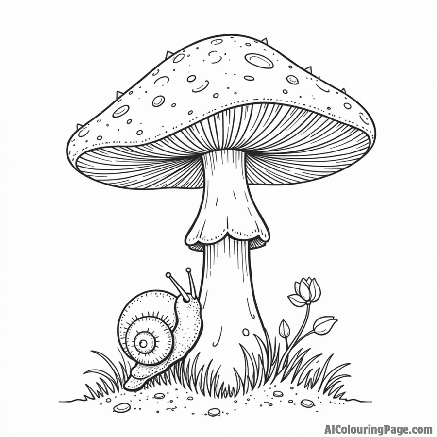20 Magical Mushroom Coloring Pages | AI Colouring Page
