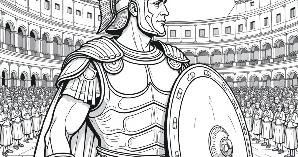 Free Roman Empire Coloring Pages - Print in 60 Seconds | AI Colouring Page