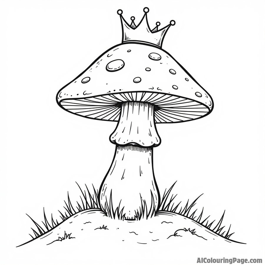 20 Magical Mushroom Coloring Pages | AI Colouring Page