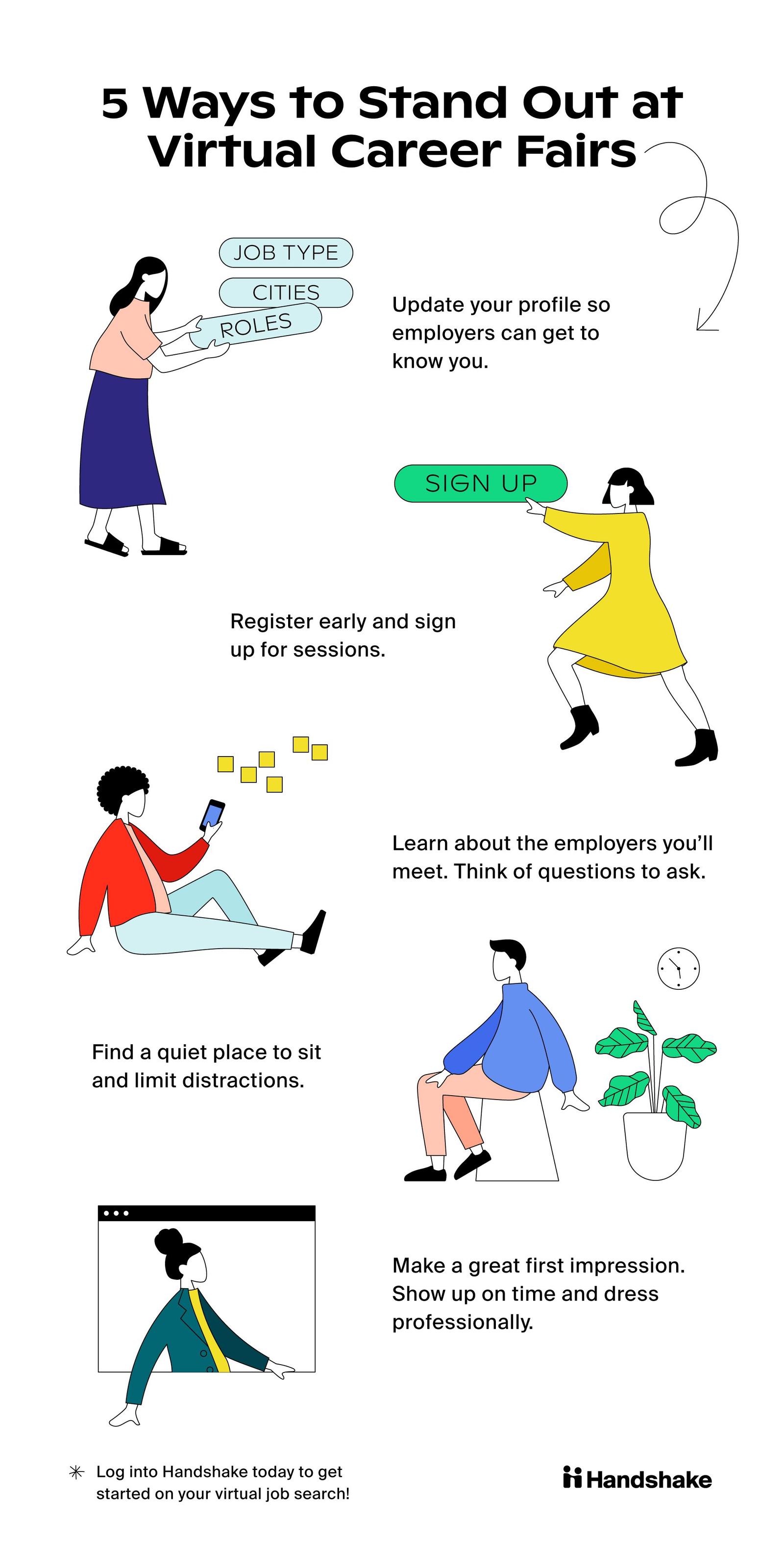 5 Ways to Stand Out at Virtual Career Fairs | Handshake