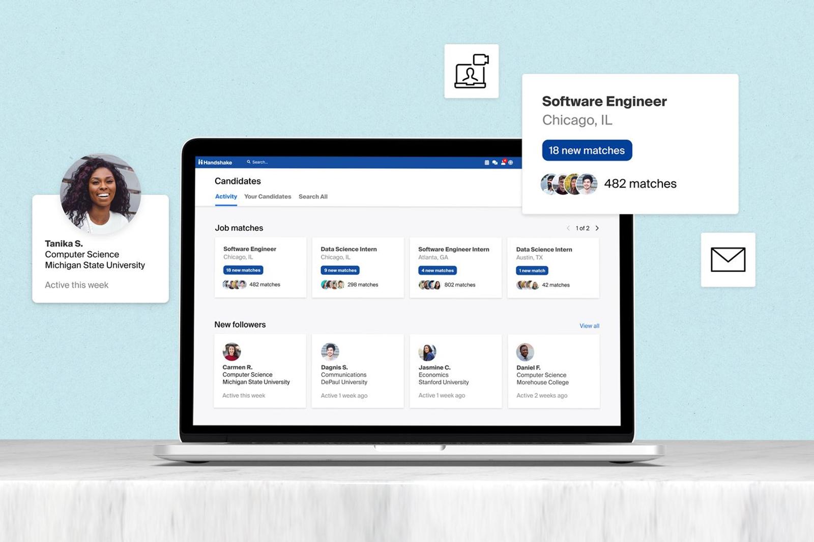 From on campus to online: Handshake’s virtual campus recruiting suite ...