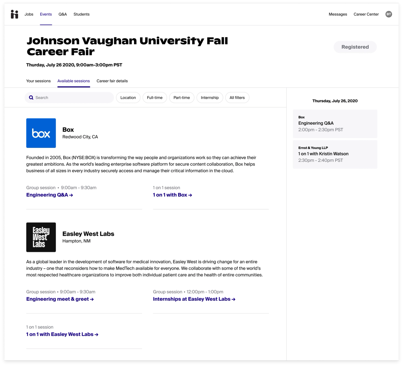 From on campus to online: Handshake’s virtual campus recruiting suite ...