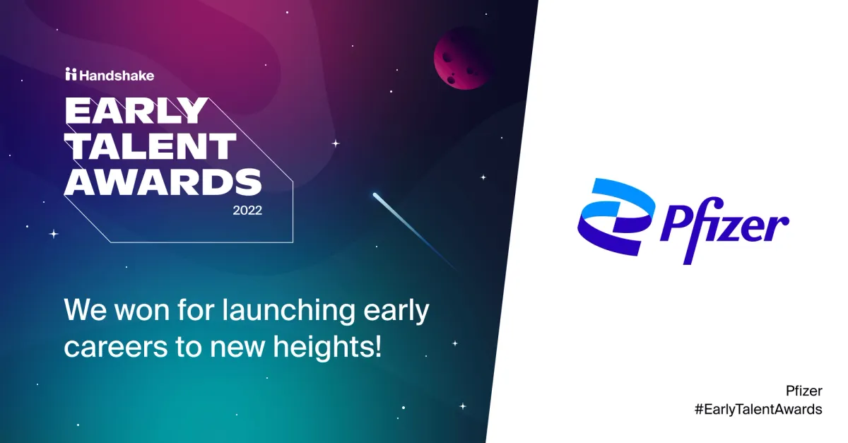 Handshake's Early Talent Awards 2022 - Pfizer | Handshake