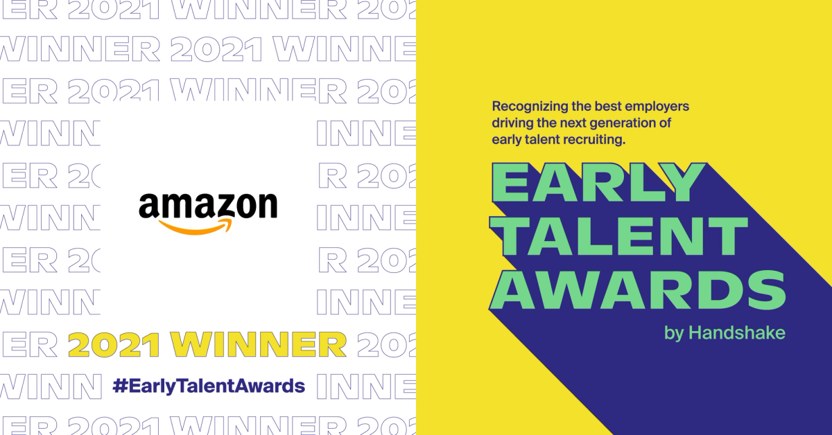 Handshake's Early Talent Awards 2021 - Amazon | Handshake