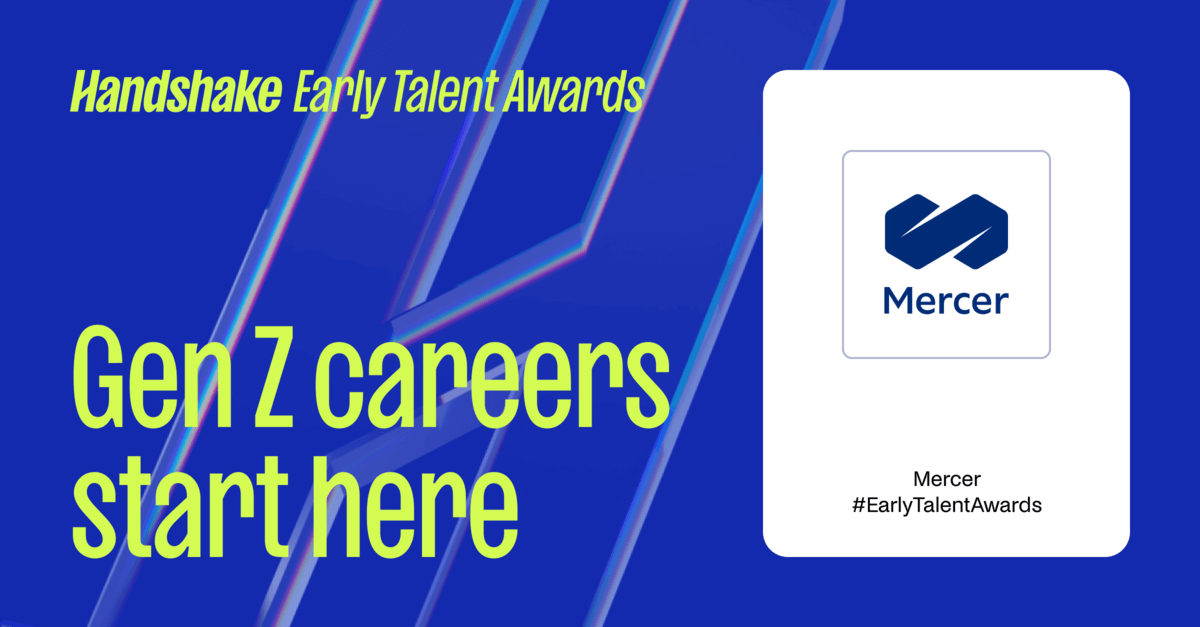 2023 Handshake Early Talent Awards - Mercer | Handshake