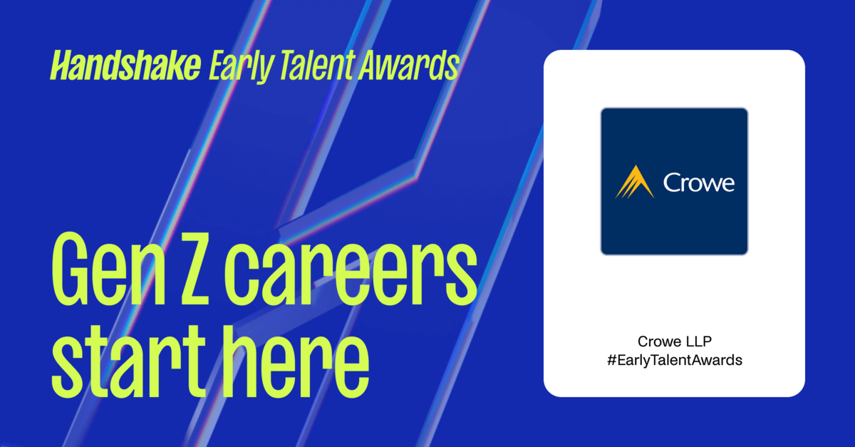 2023 Handshake Early Talent Awards - Crowe LLP | Handshake
