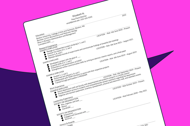 Resumes and cover letters | Handshake