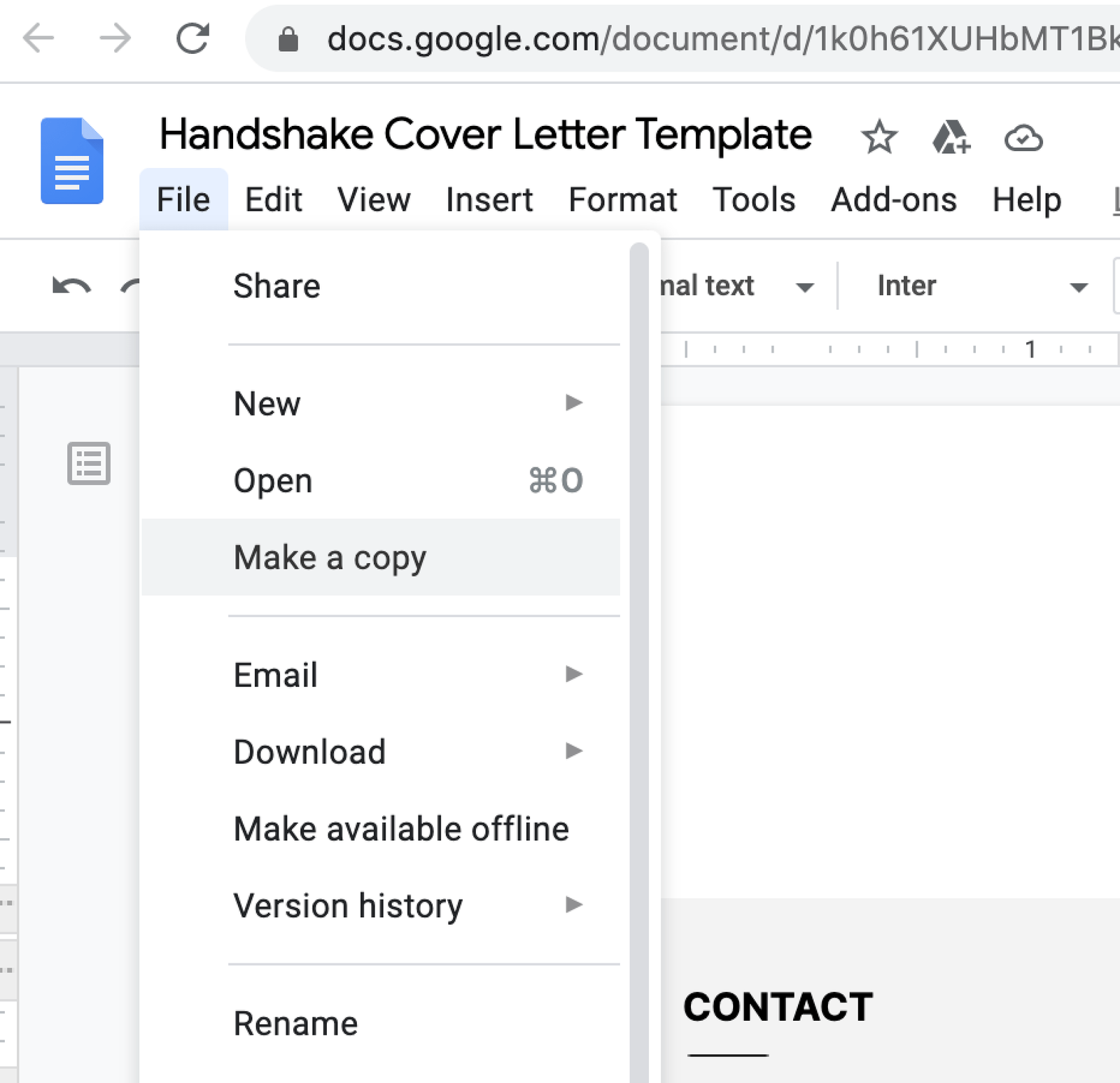 Free cover letter template for students and new grads | Handshake
