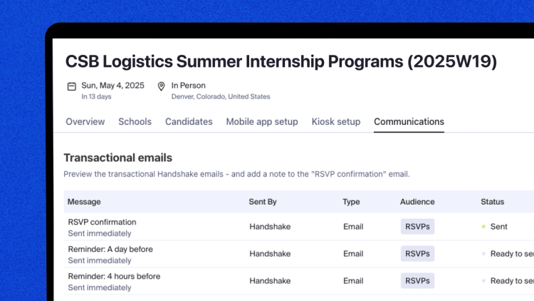Spring ‘25 release for employers: brand, connect, hire | Handshake