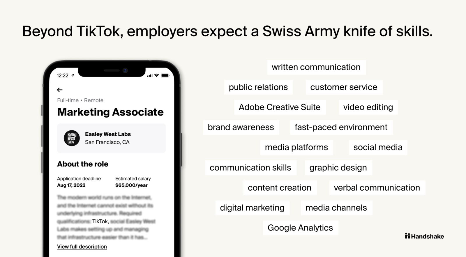 How your TikTok skills can get you hired | Handshake