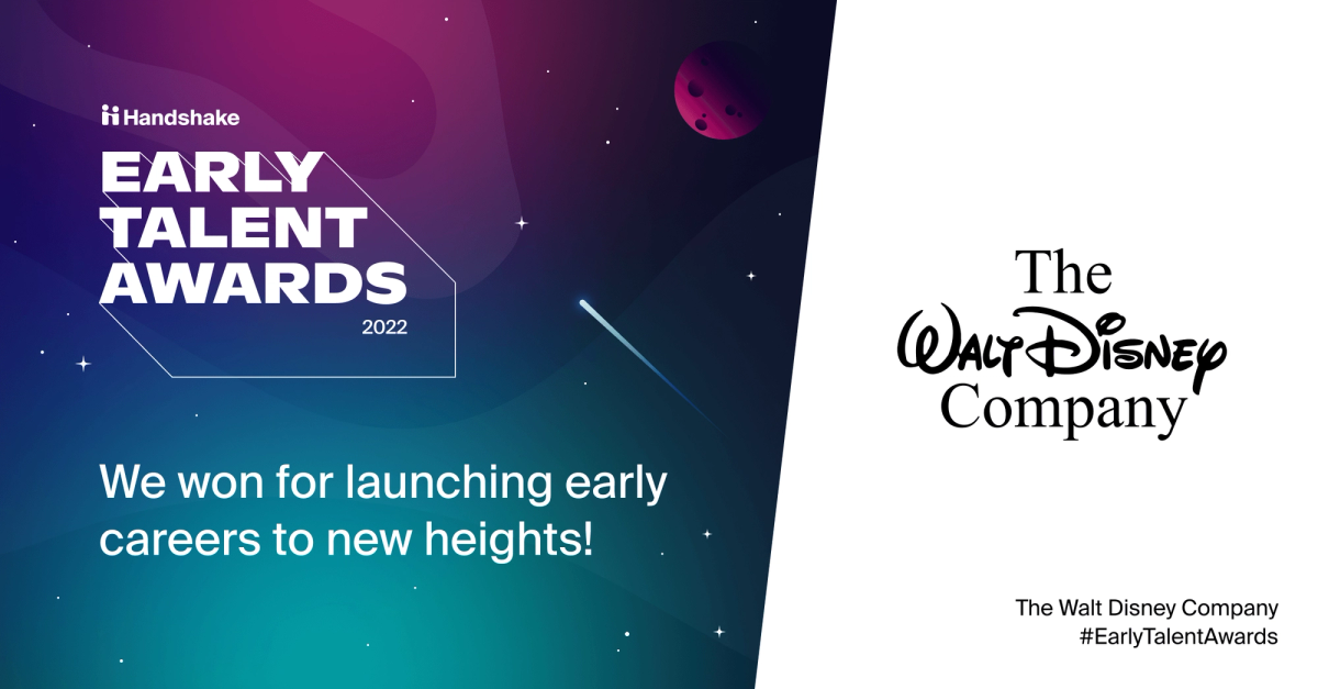 Handshake's Early Talent Awards 2022 - The Walt Disney Company | Handshake