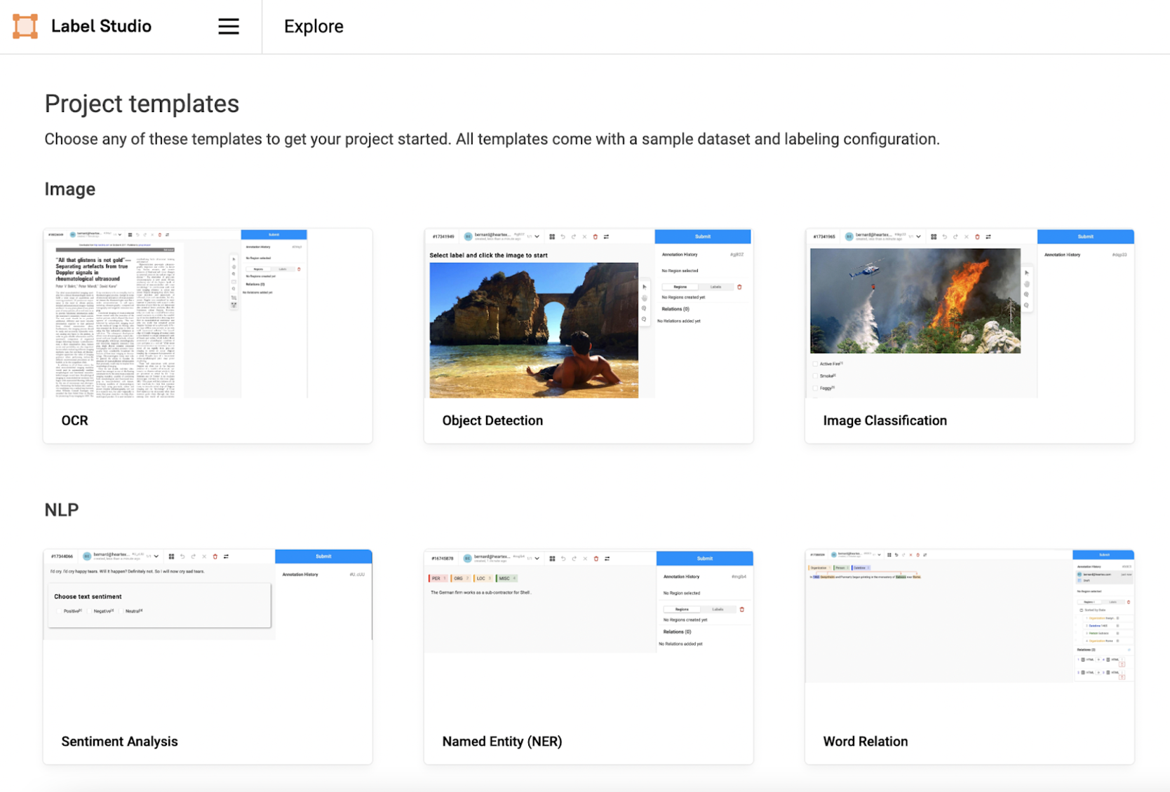 Try Label Studio Enterprise with new example projects and free trial | HumanSignal