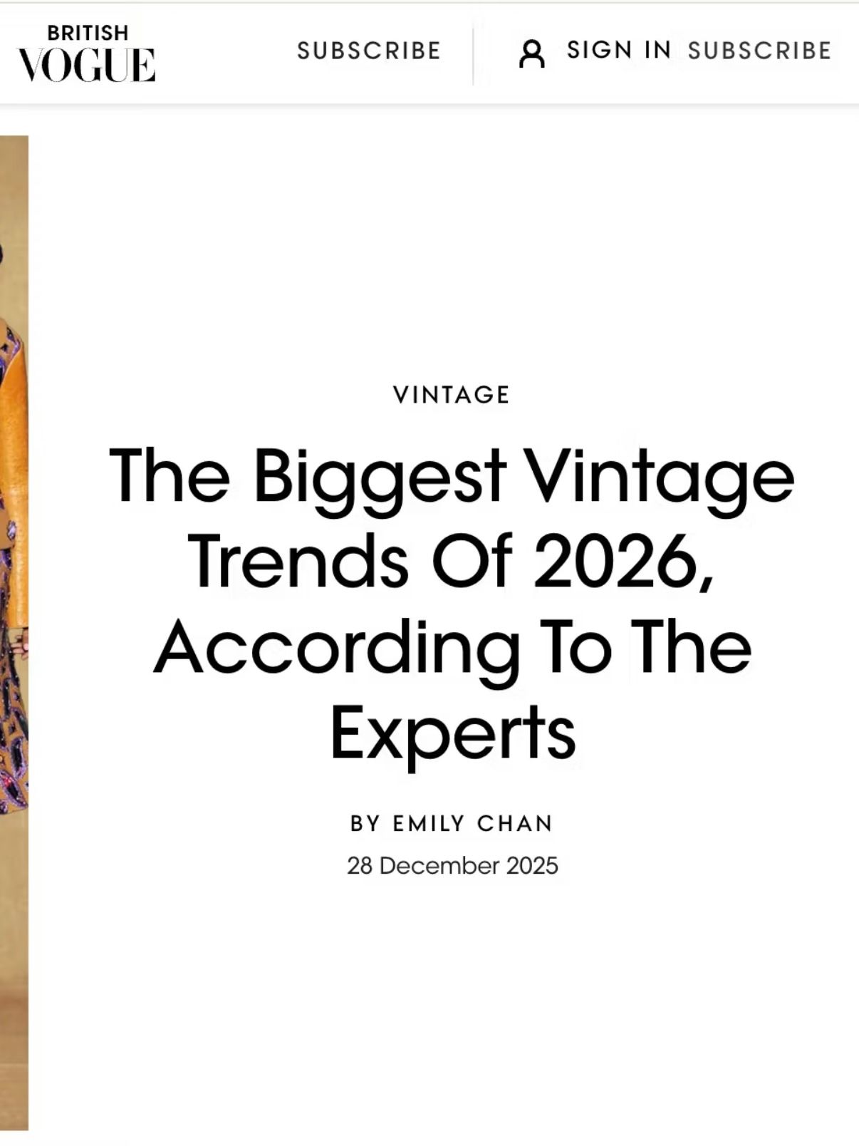 Into Archive Featured in British Vogue: Kate Mao Reveals the Biggest ...