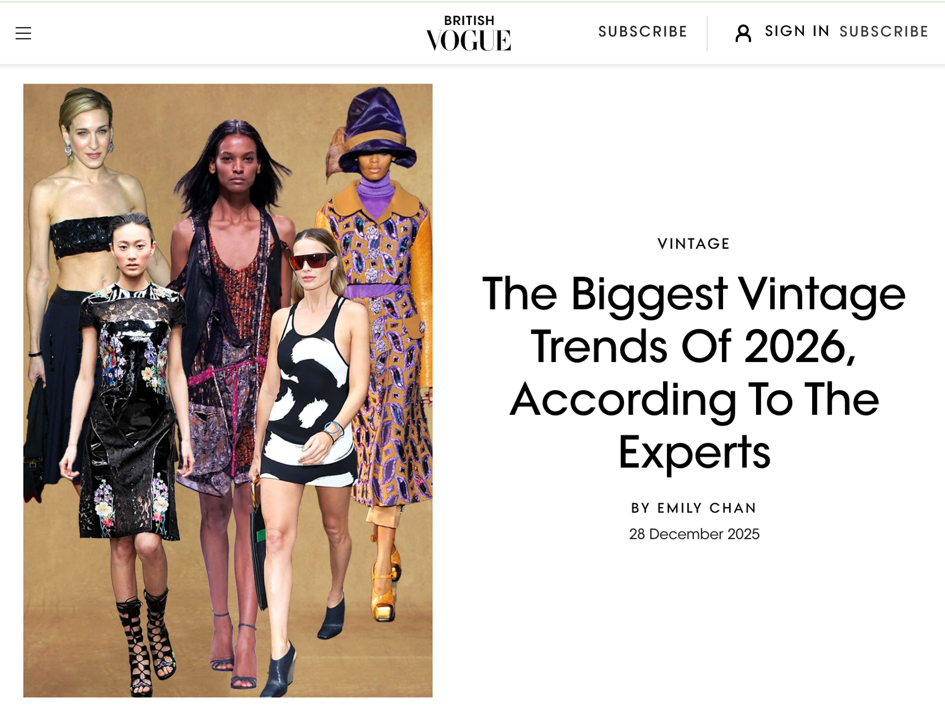 Into Archive Featured in British Vogue: Kate Mao Reveals the Biggest ...