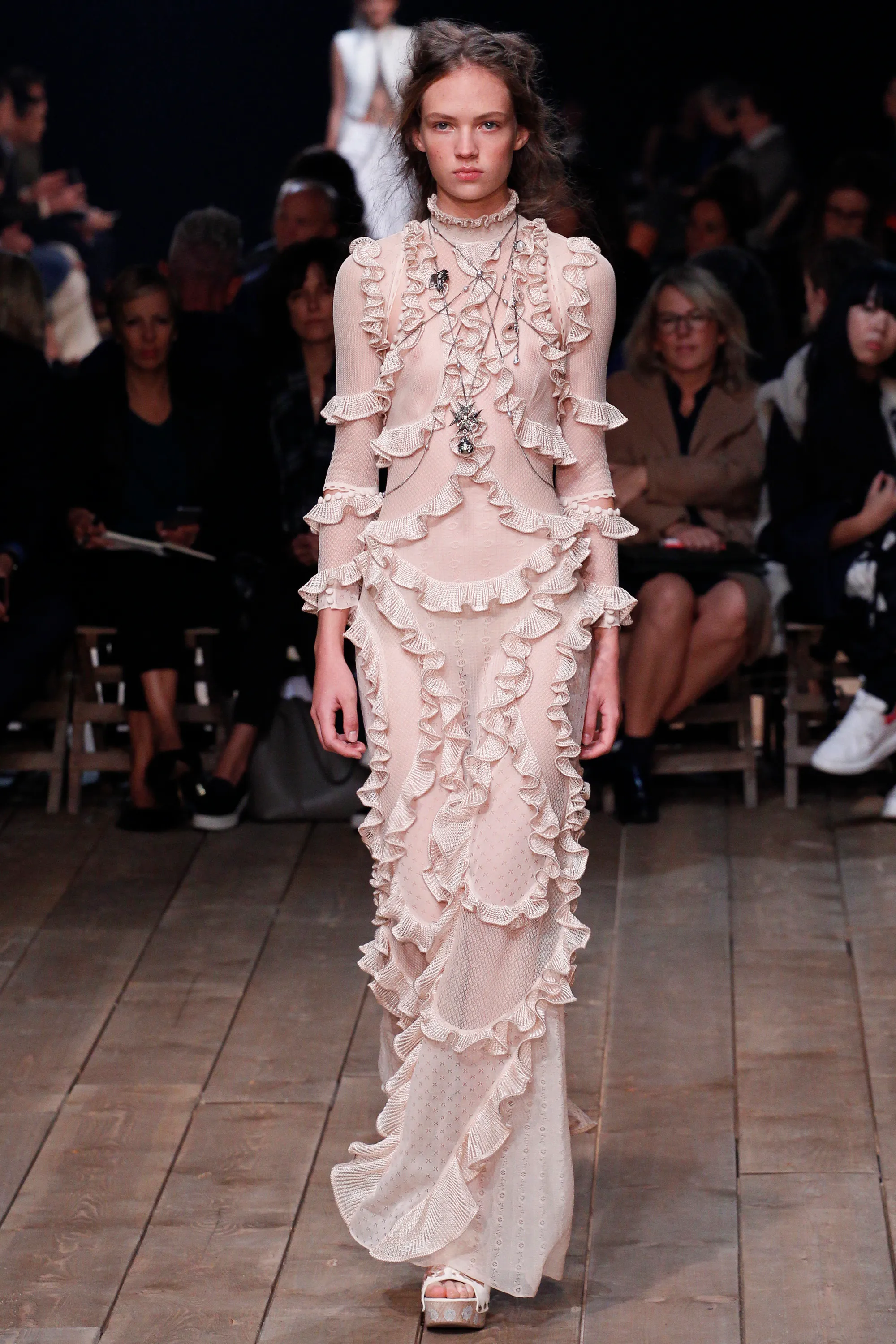 Sarah Burton for Alexander McQueen Spring 2016 Ruffled Gown — Romantic ...