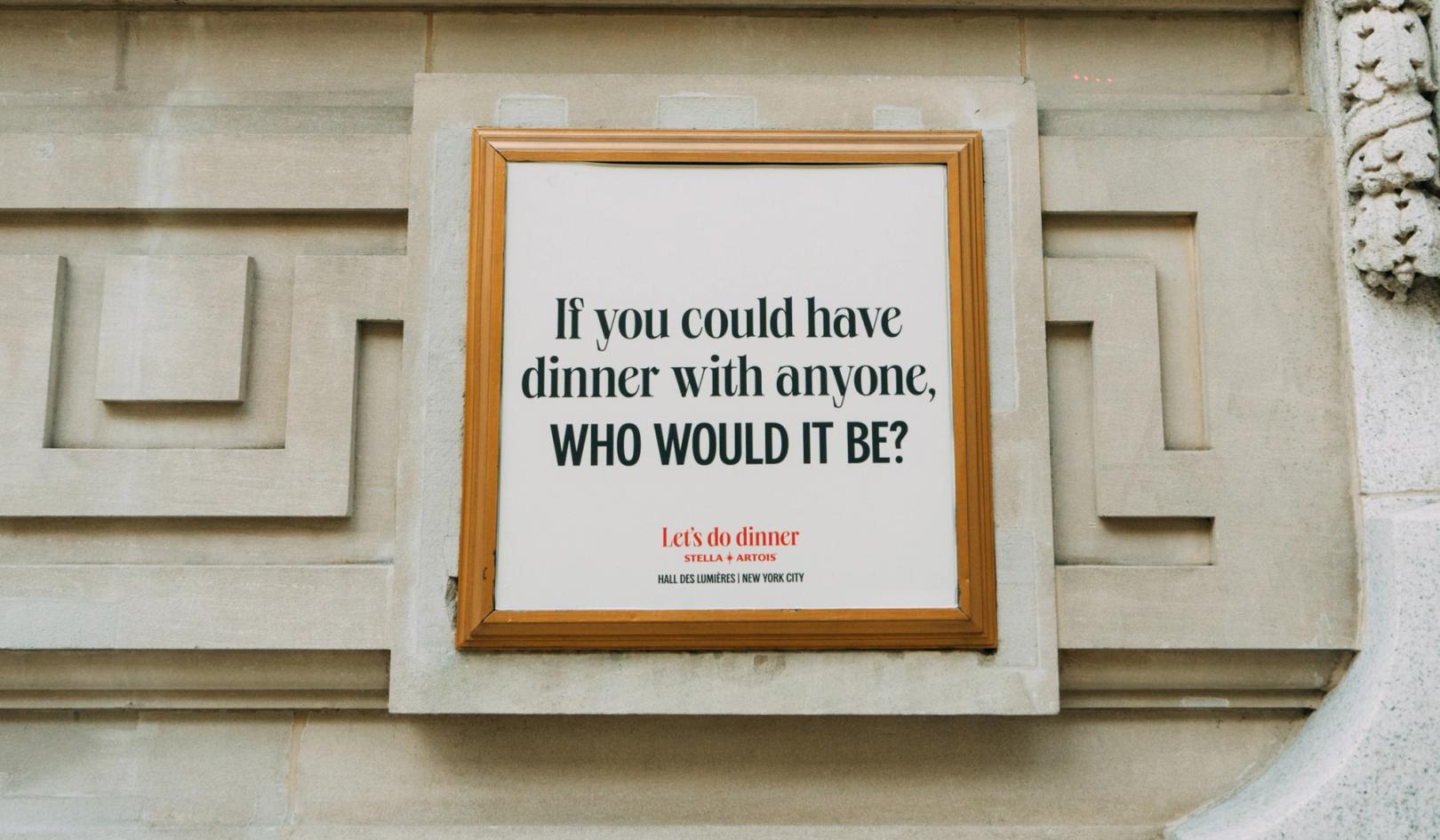 Stella Artois Let’s Do Dinner | MATTE Projects