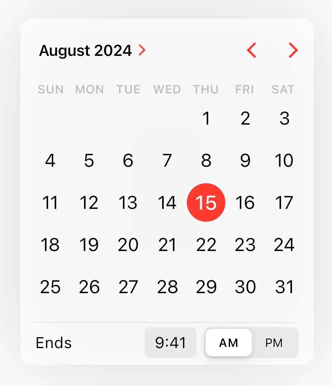 cupertino_calendar_picker | Real Flutter