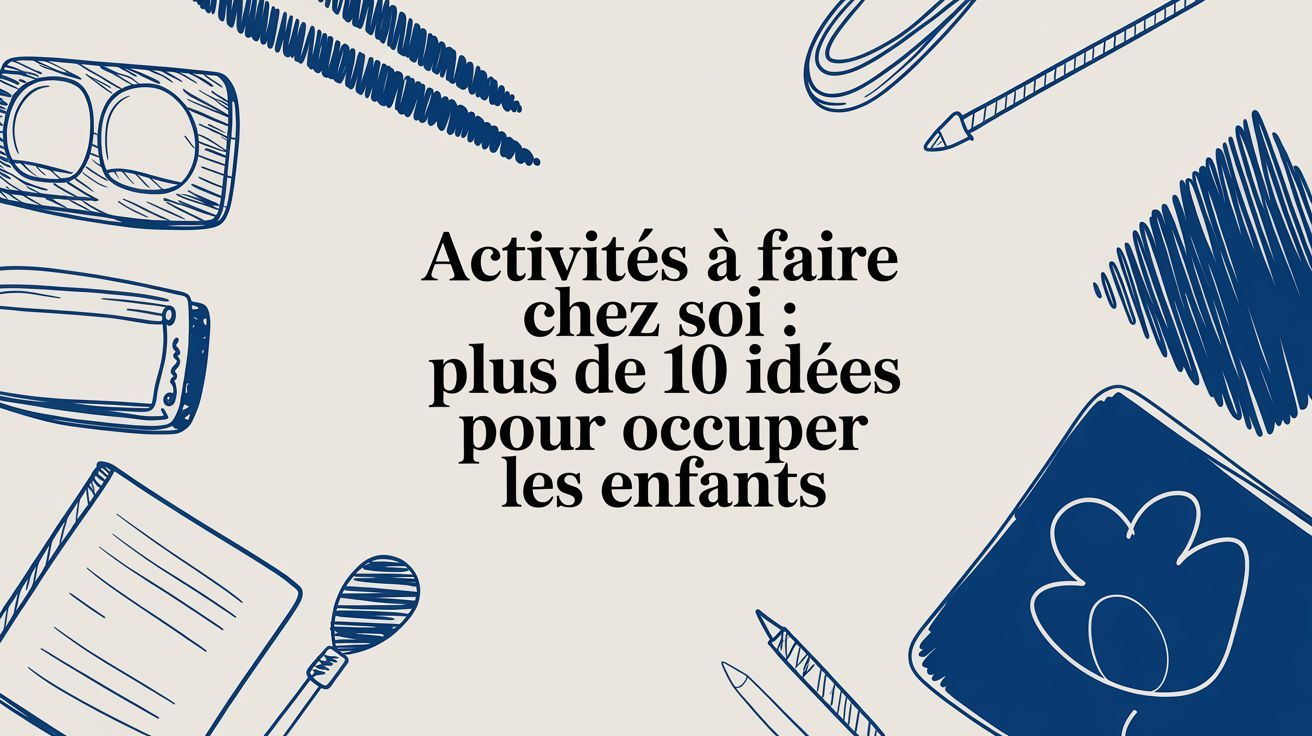 Activités à faire chez soi : Plus de 10 idées pour occuper les enfants ...