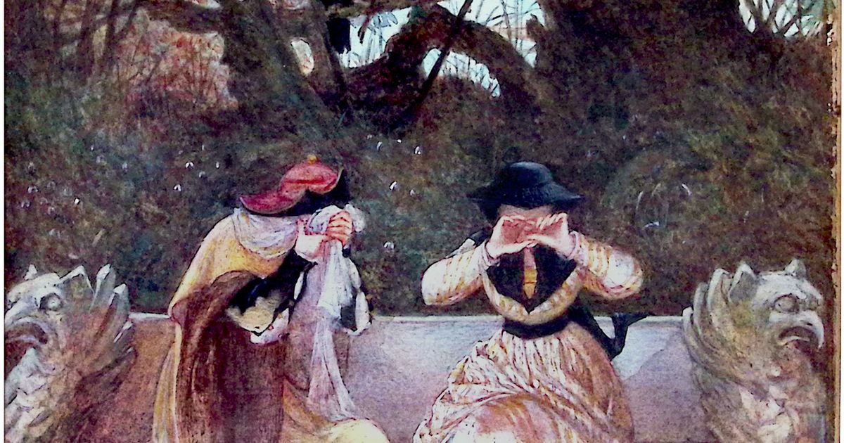 Eleanor Vere Boyle, Illustration for Beauty and the Beast (two sisters ...