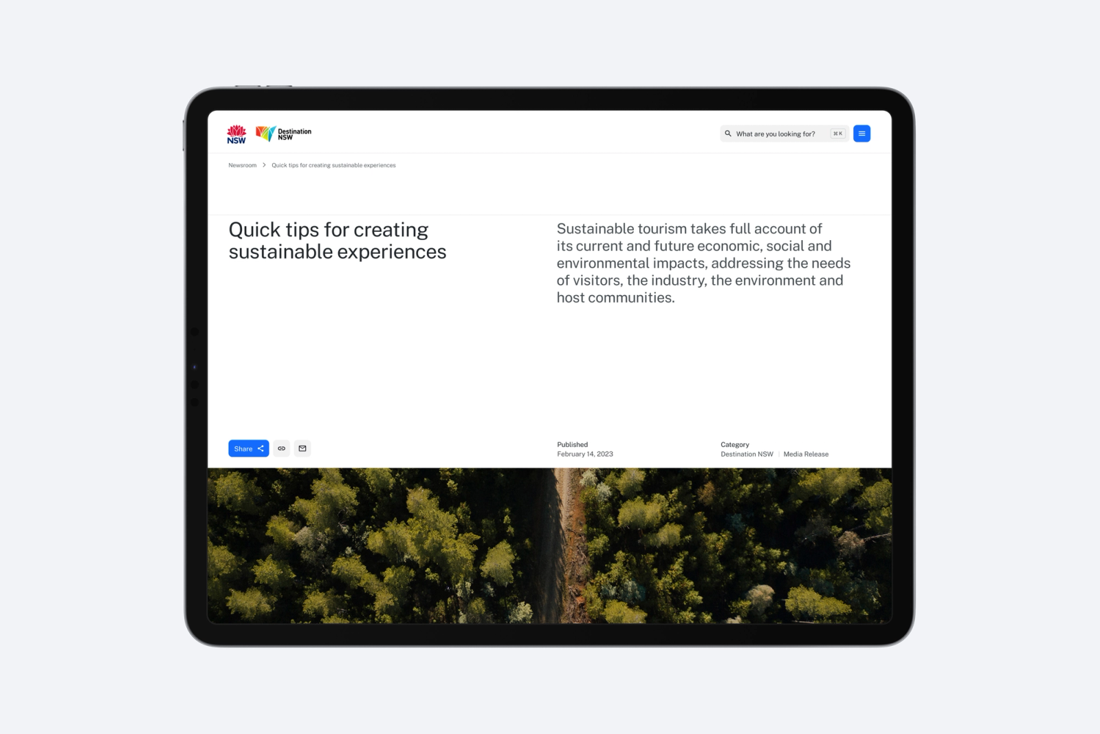 Destination NSW Corporate Platform – Digital Product Company