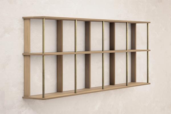 STRATA WALL SHELF Three Rows | Fort Standard