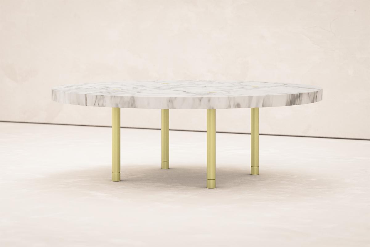 STRATA COFFEE TABLE Stone / Square & Rectangle | Fort Standard