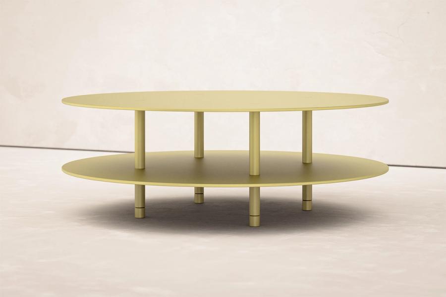 STRATA COFFEE TABLE Two Tier / Wood / Square & Rectangle | Fort Standard