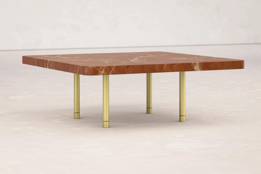 STRATA COFFEE TABLE Two Tier / Stone / Square & Rectangle | Fort Standard