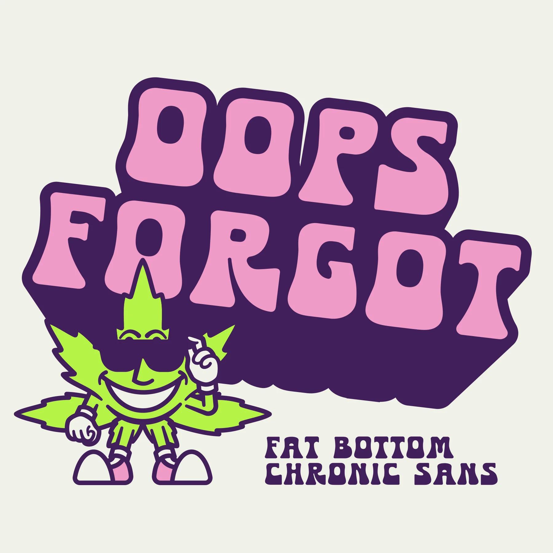 Chronic Sans Fat Bottom | Custom Display Font by Brethren Design Co ...