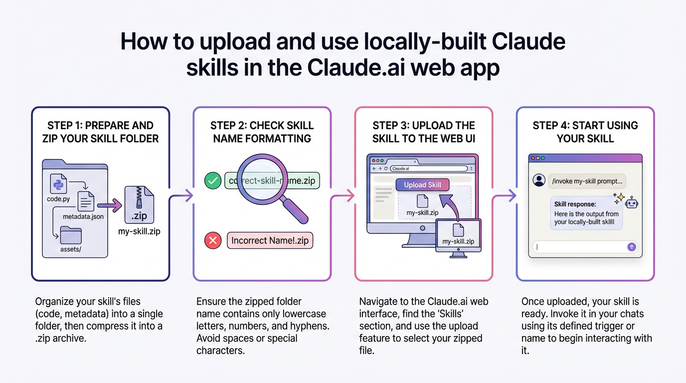 How to Upload and Use Locally-Built Claude Skills in the Claude.ai Web ...