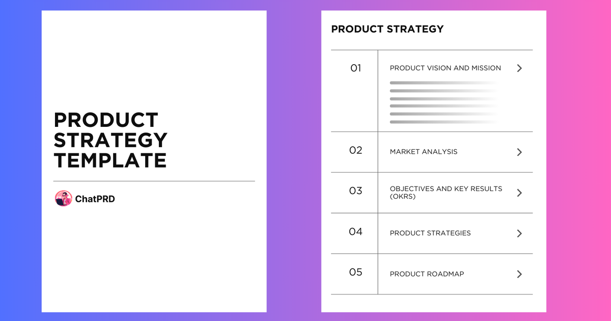 Product Strategy Template | ChatPRD