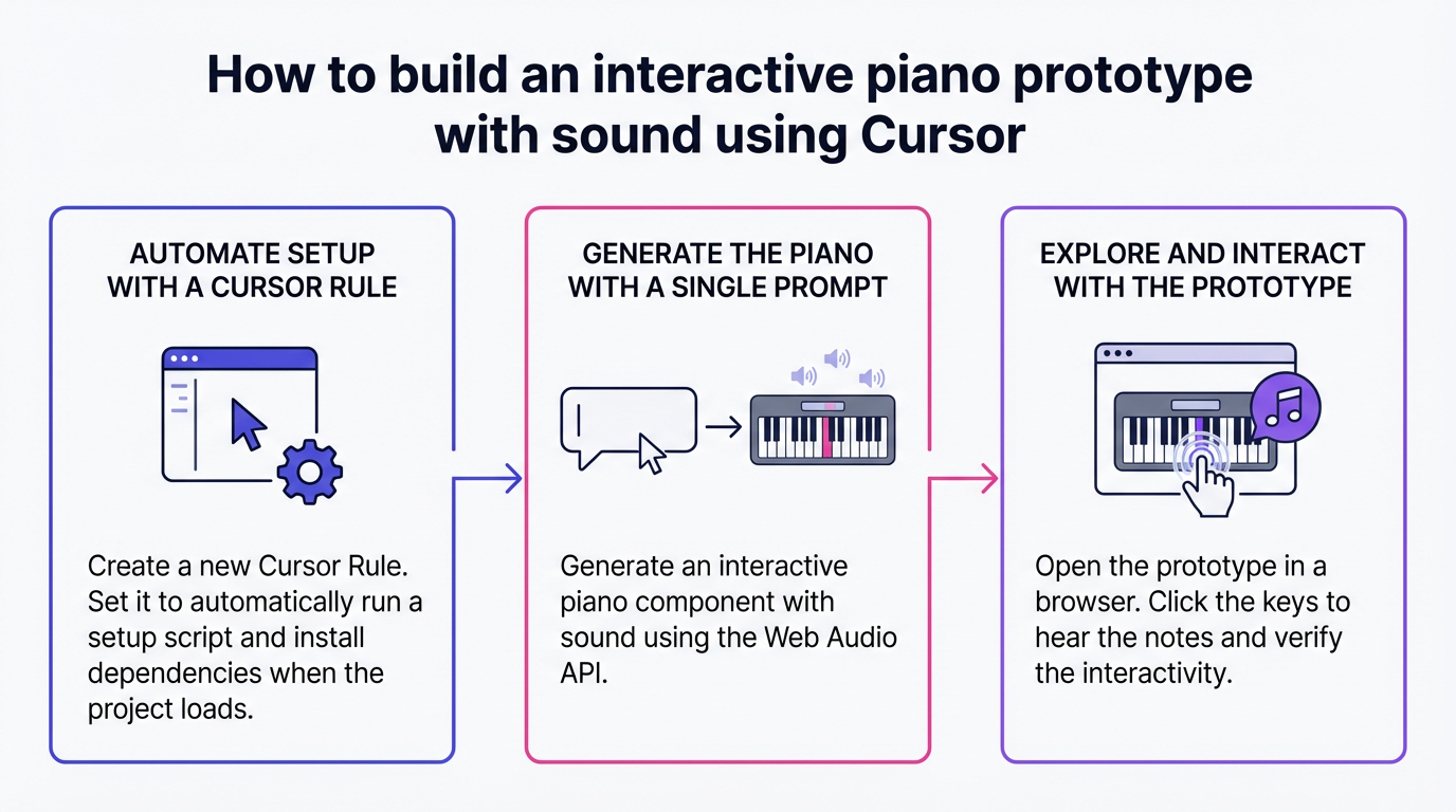 How to Build an Interactive Piano Prototype with Sound Using Cursor | AI Workflows