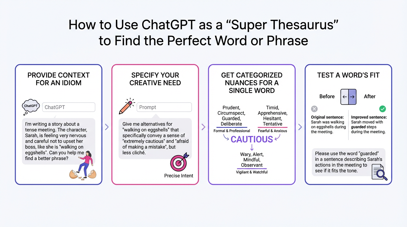 How to Use ChatGPT as a 'Super Thesaurus' to Find the Perfect Word or ...