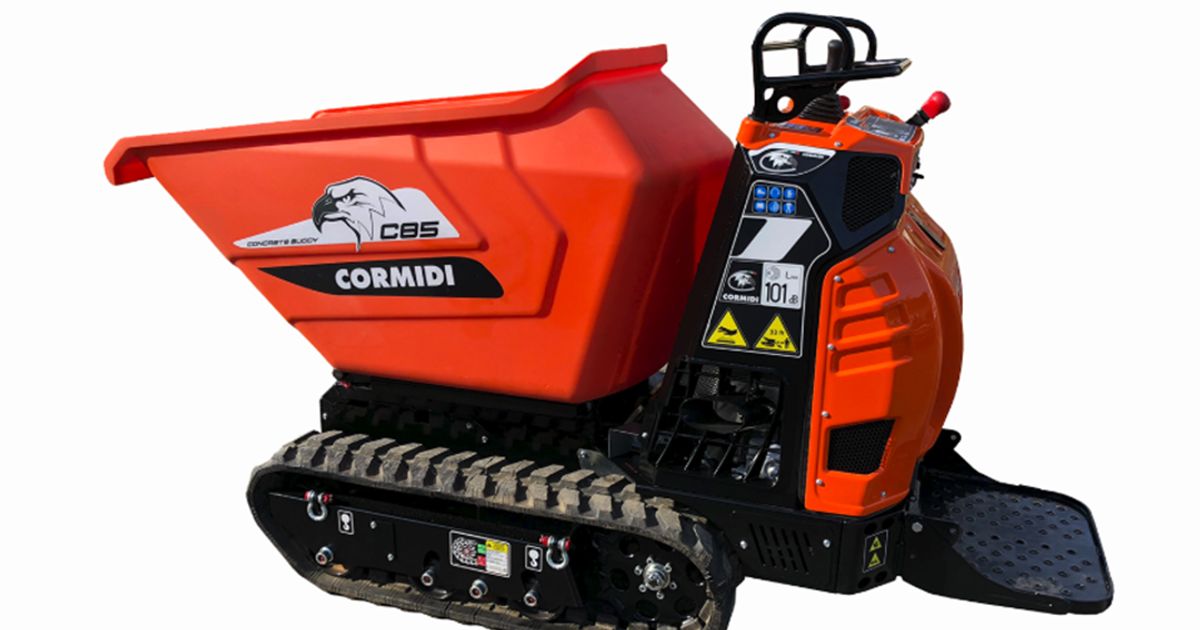 Cormidi C85RI-POLY concrete tracked dumper » OMC Power Equipment