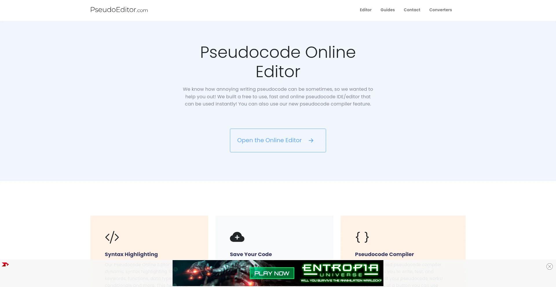 Pseudocode Editor Online Pseudoeditor Toolnav