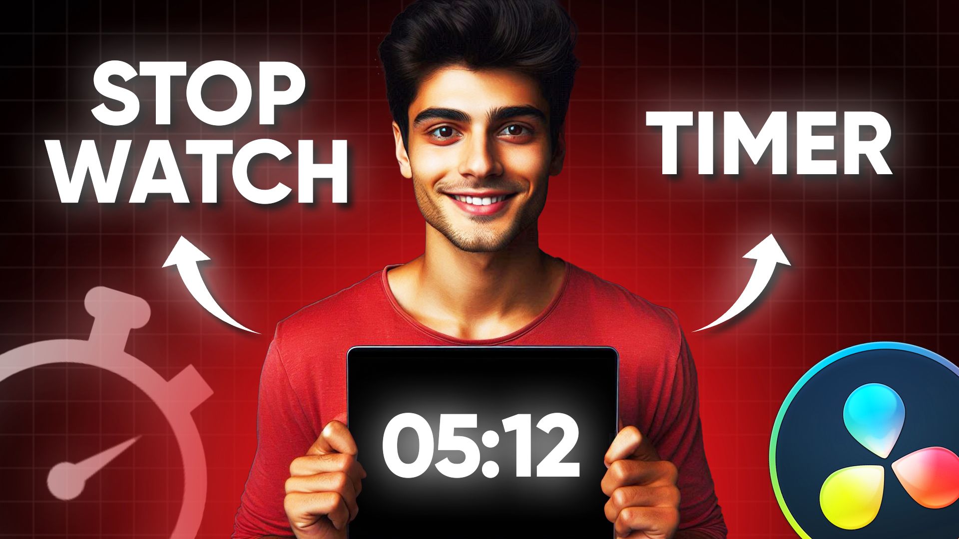 How to Create a Countdown Timer & Stopwatch in DaVinci Resolve - No ...