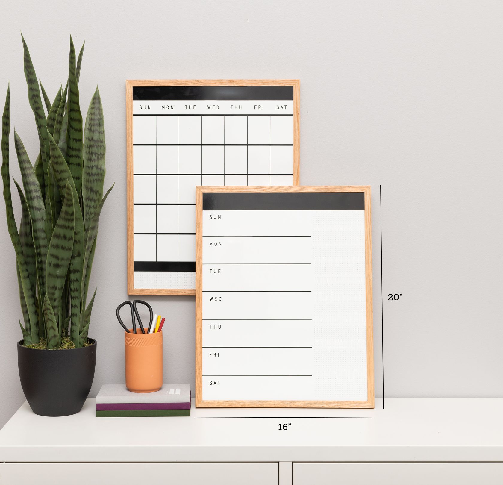 Block Compact Monthly Calendar