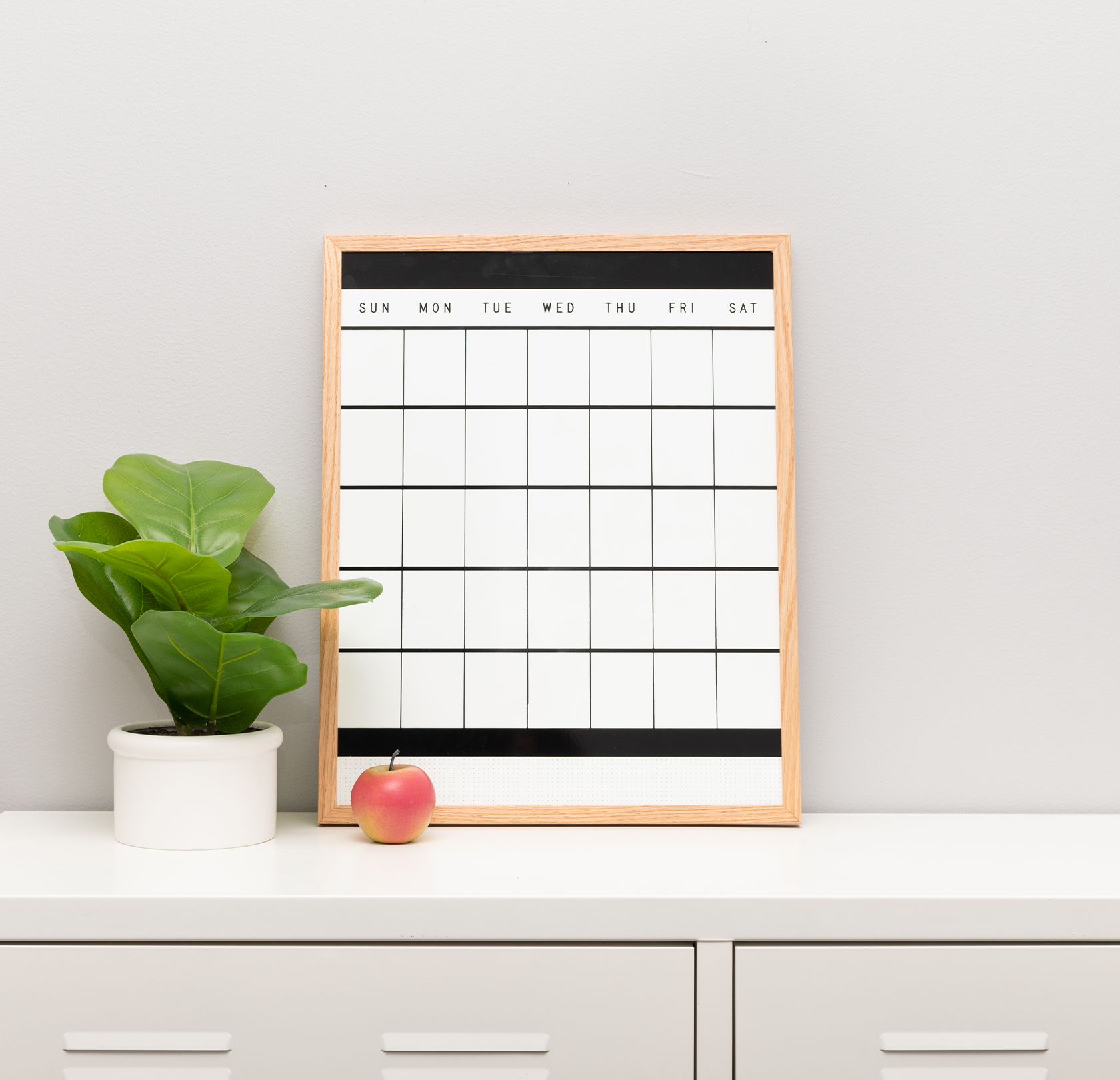 Block Compact Monthly Calendar