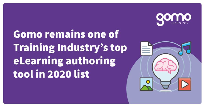 Gomo is 2020 Training Industry top eLearning authoring tool | Gomo Learning